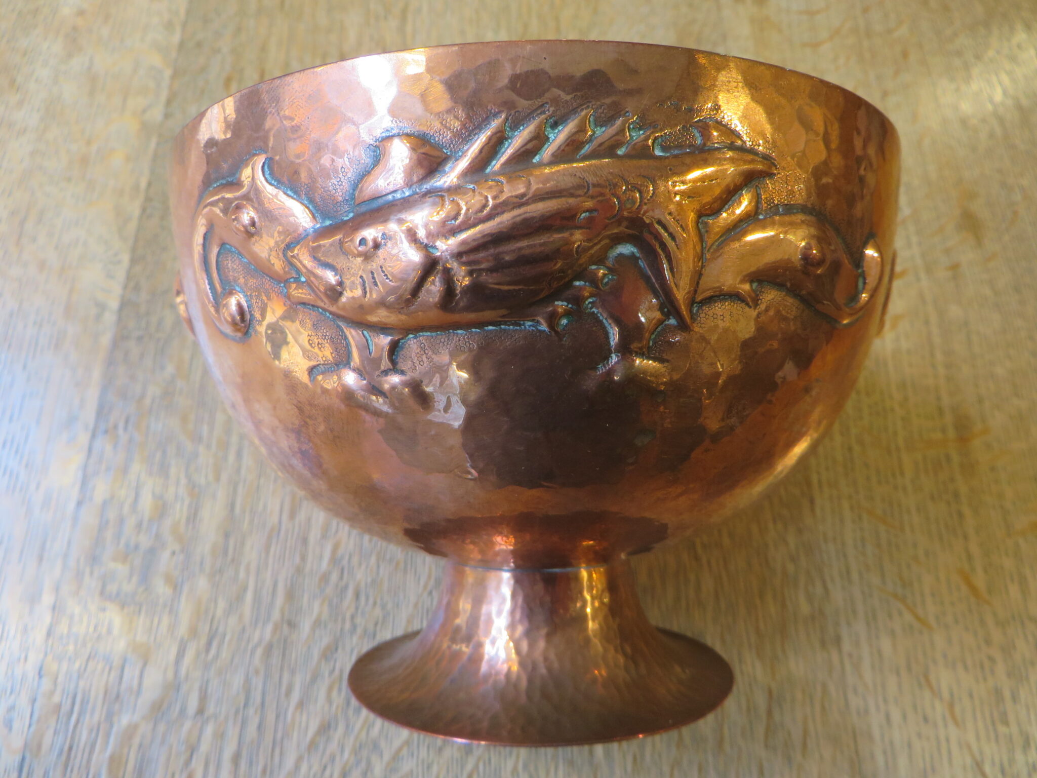 Newlyn Copper Rose Bowl - Arts & Crafts Antiques